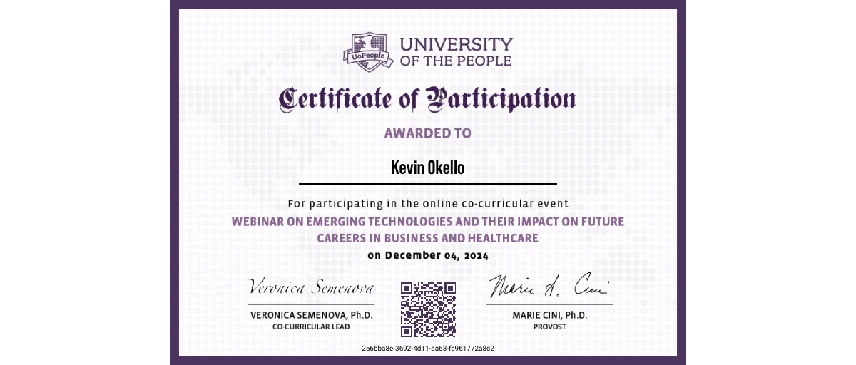 Check out Kevin Okello's Webinar: Emerging Tech and their Impact on ...