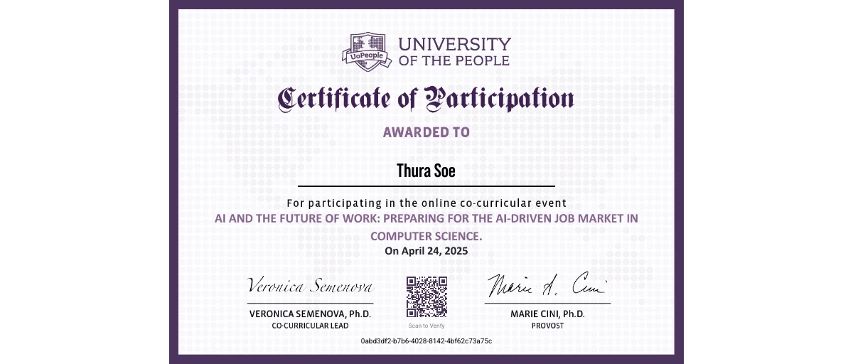 Check out Thura Soe's Webinar:- AI and the Future of Work: Preparing ...