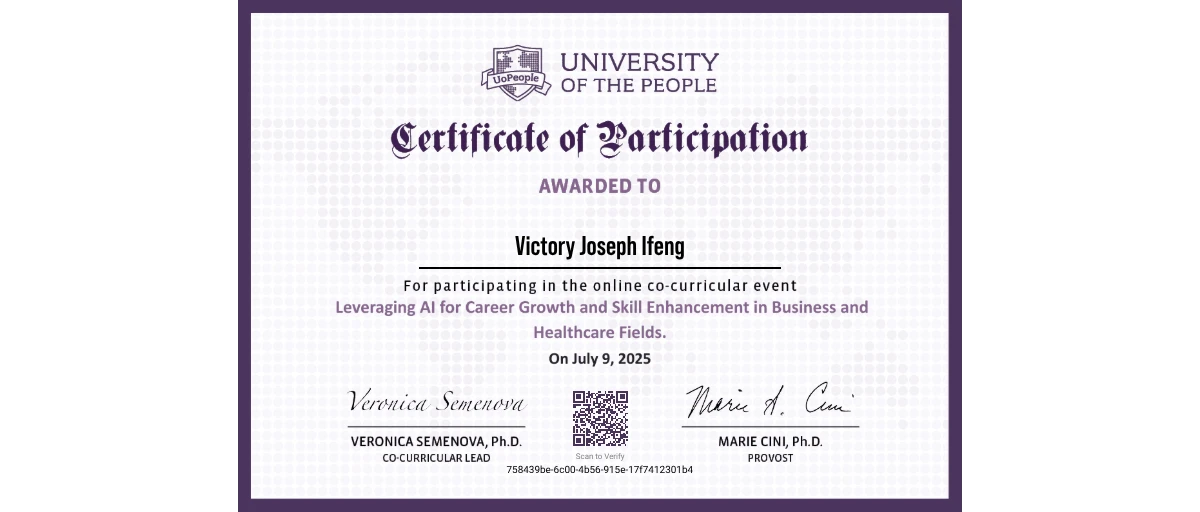 Check out Victory Joseph Ifeng's Webinar:- Leveraging AI for Career ...