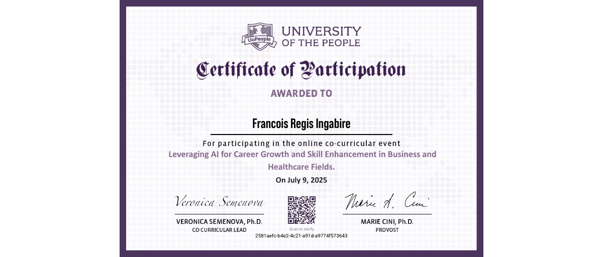 Check out Francois Regis Ingabire's Webinar:- Leveraging AI for Career ...
