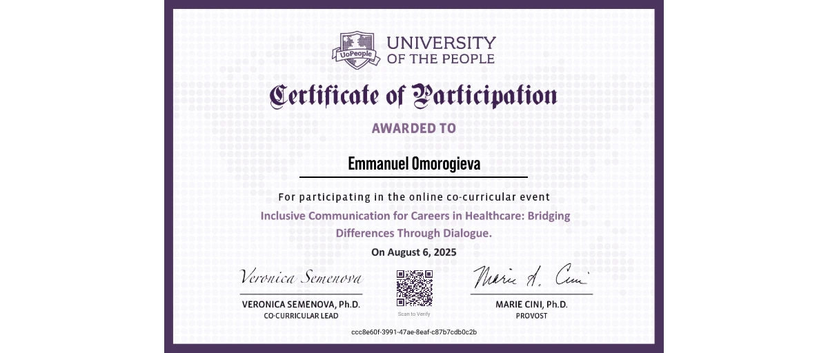 Check out Emmanuel Omorogieva's Webinar:- Inclusive Communication for ...