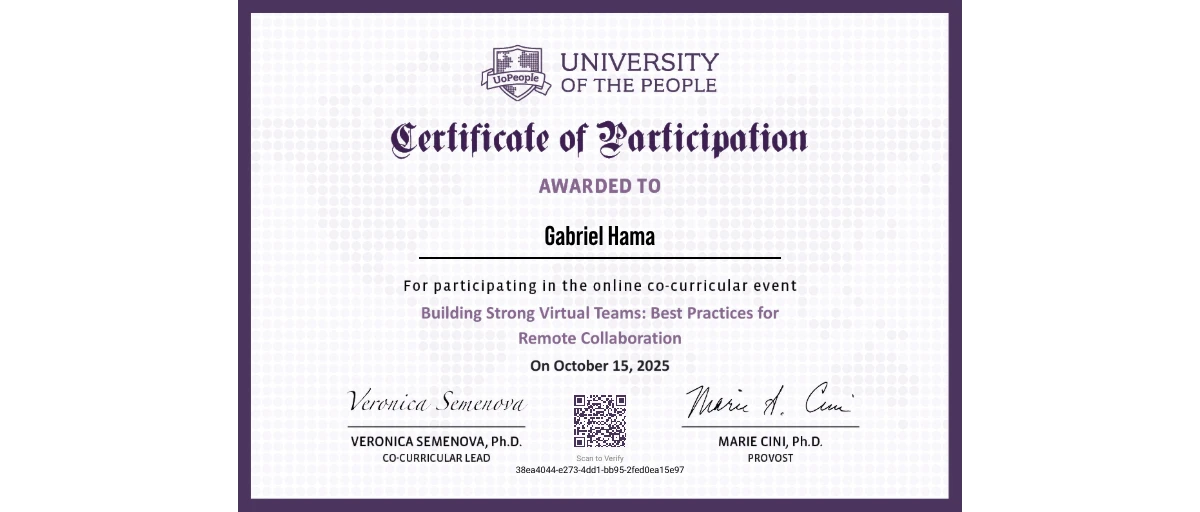 Check out Gabriel Hama's Webinar:- Building Strong Virtual Teams: Best ...