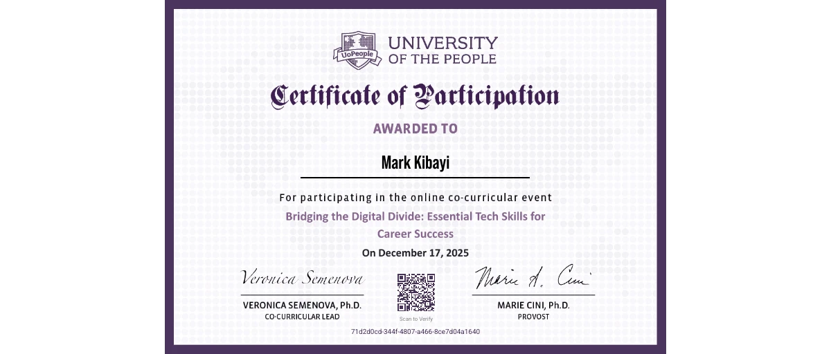 Check out Mark Kibayi's Webinar:- Bridging the Digital Divide ...