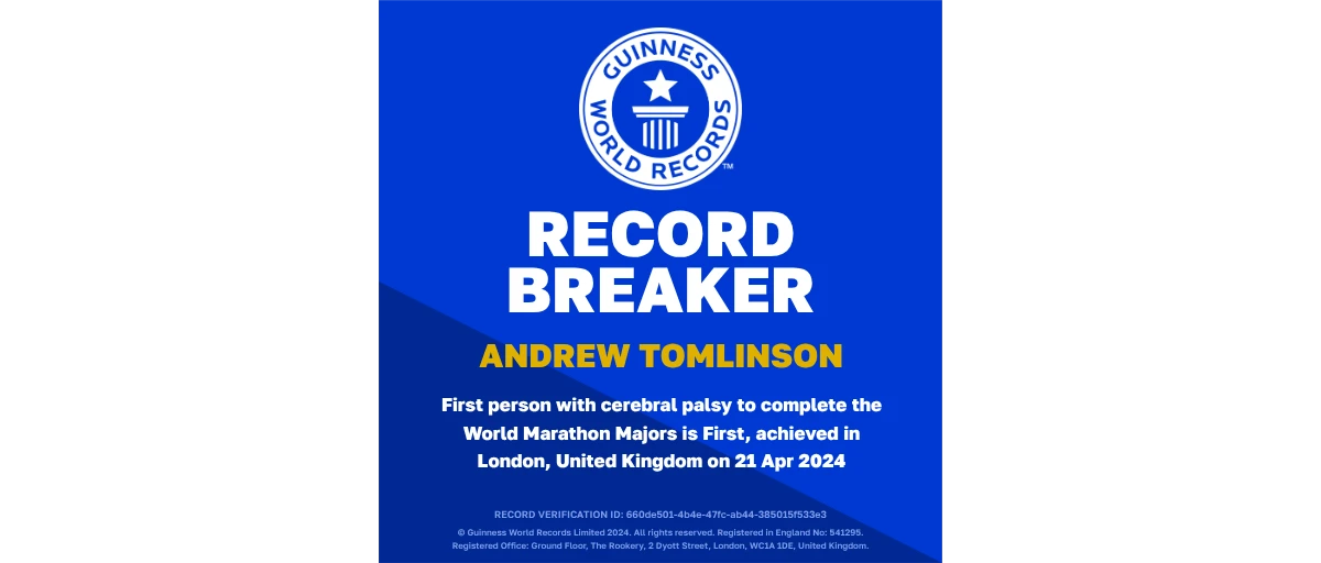 Check out ANDREW TOMLINSON's Digital Record Breaker Badge credential ...