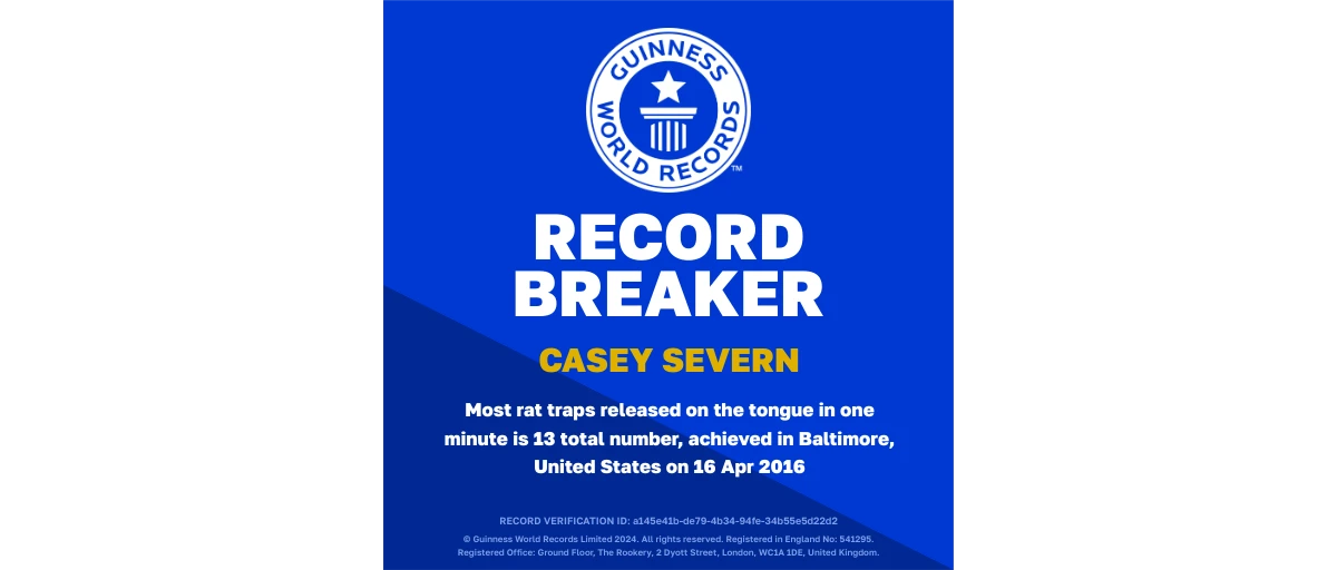 Check out CASEY SEVERN's Digital Record Breaker Badge credential issued ...