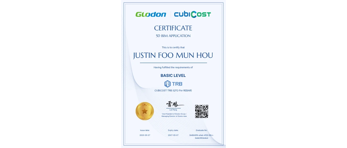 Check out JUSTIN FOO MUN HOU's MY-TRB-BASIC-PERSONAL credential issued ...